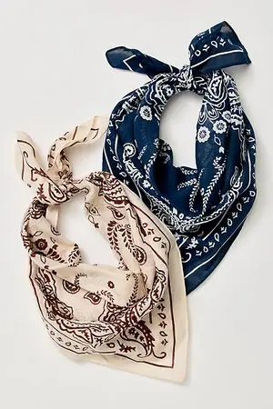 Free People Century Cotton Bandana - Ivory