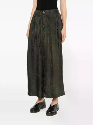 UMA WANG Jacquard-pattern Wide-leg Trousers