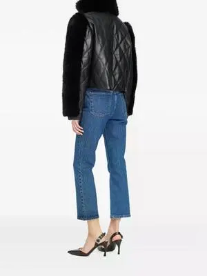 ROTATE BY BIRGER CHRISTENSEN Faux-fur Leather Jacket