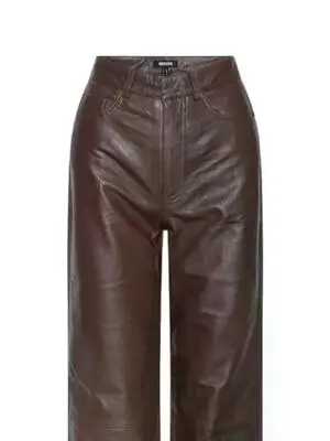ROTATE BY BIRGER CHRISTENSEN High-waisted Straight-leg Trousers