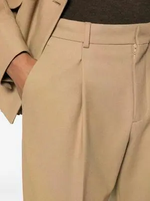 Sandro Pleated Wide-leg Trousers