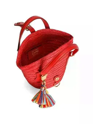 Dolce & Gabbana Raffia Caffa Capri Bag