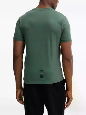 EA7 Logo-print Short-sleeve T-shirt - Green