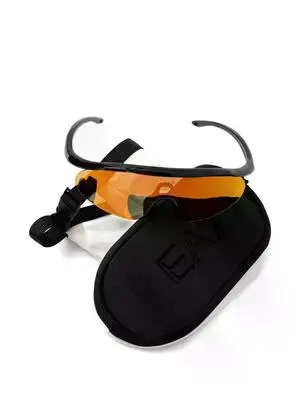 EA7 Shield-frame Tinted Sunglasses