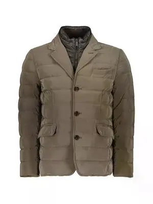 MOORER Padded Button-front Jacket - Neutrals