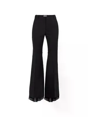Nina Ricci Jacquard-tailoring Flared Trousers - Black