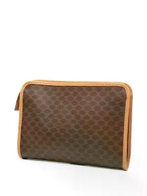 Celine 2015 Macadam Coated Canvas Clutch Bag