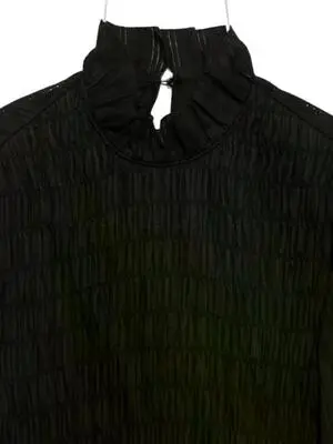 ANN DEMEULEMEESTER Smocked Ruffled Blouse