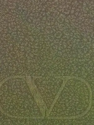 Valentino Garavani Vlogo Fringed Wool Scarf