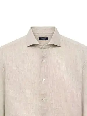 TOMBOLINI Spread-collar Button-up Shirt - Neutrals