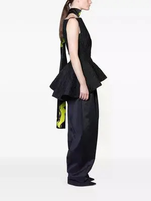 ROKSANDA Axo Cloqué Peplum Top