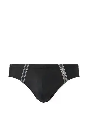 Emporio Armani Logo-print Swimming Briefs - Black