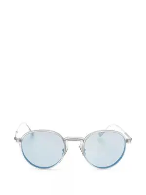 SNOB Round-frame Clip-on Glasses - Grey