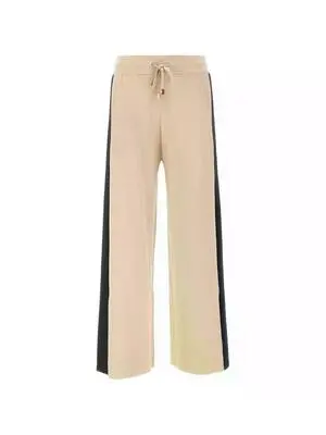 ELENA MIRÒ Side-stripe Wide-leg Trousers - Neutrals