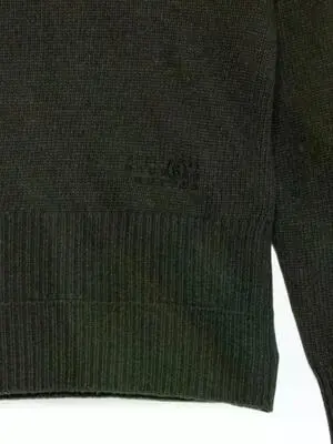 MAISON MARGIELA Numeric Signature Ribbed-trim Sweater