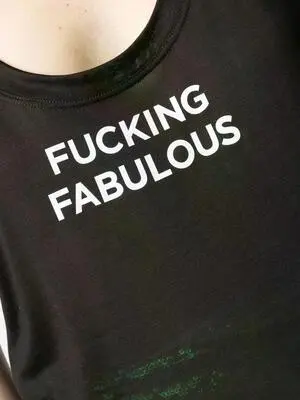 TOM FORD Slogan Print Vest - Black