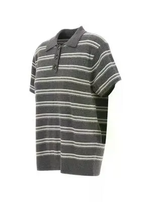 THE GARMENT Striped Polo Shirt