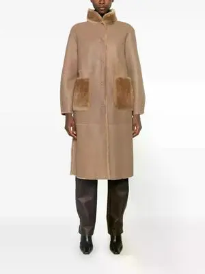 SUPREMA Belted Shearling Coat