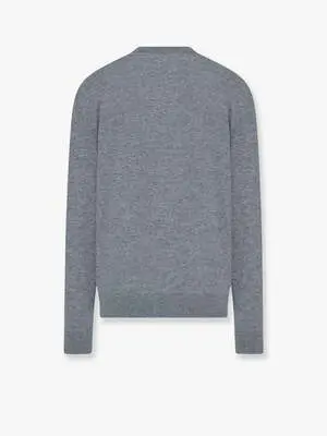 THE ROW Nian Cashmere V-neck Sweater - Grey