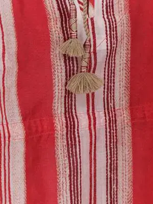 Isabel Marant Étoile Loreliz Cotton And Silk Beach Robe Dress - Red