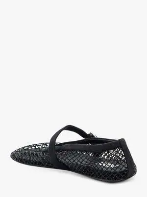 Alaïa Flat Mesh Ballet Flats With Rhinestone Detail