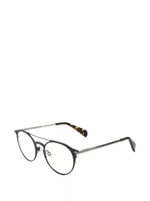 Rag & Bone Round-frame Glasses - Blue