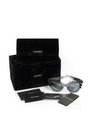Dolce & Gabbana Filigree Embellished Cat-eye Sunglasses
