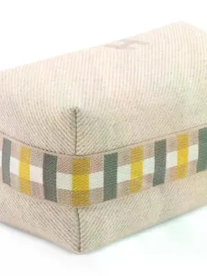 Hermès Wool Bride A Brac Au Carre Case Vanity Bag - Neutrals