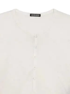 ANN DEMEULEMEESTER Lace Trim T-shirt