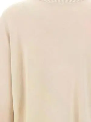 ELENA MIRÒ High Neck Knit With Logo Button Detail