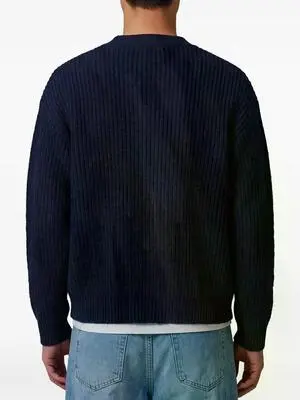 ROBERTO COLLINA Popcorn-stitch V-neck Cardigan