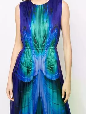 Alberta Ferretti Patterned Sleeveless Maxi Dress