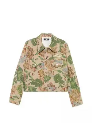 Amiri Floral Tapestry Embroidered Jacket - Neutrals