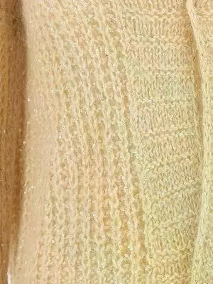 KAOS Sequined Open-knit Cardigan - Neutrals