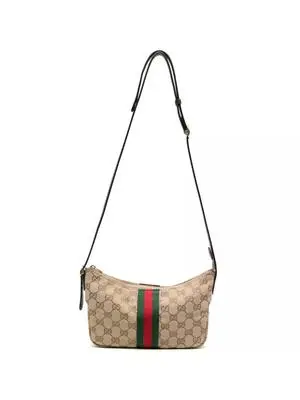 Gucci Gg Supreme Web-stripe Belt Bag - Neutrals