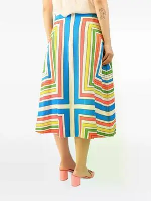EMILIA WICKSTEAD Cloque A-line Midi Skirt