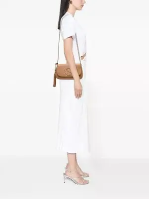 Gucci Soho Chain Flap Crossbody Bag In Calfskin - Brown
