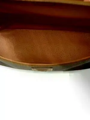 Celine 1994 Macadam Coated Canvas Vanity Bag - Brown