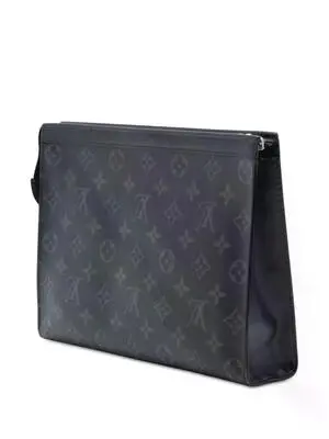 LOUIS VUITTON Monogram Eclipse Pochette Voyage Mm Clutch Bag