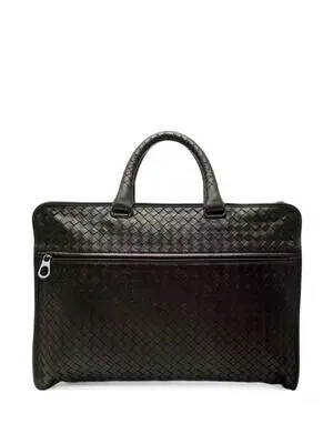 Bottega Veneta 2012-2026 Nappa Intrecciato Business Bag - Brown