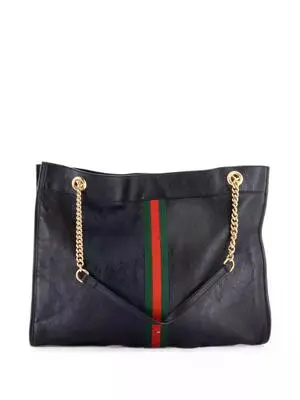 Gucci Rajah Chain Leather Large Tote Bag