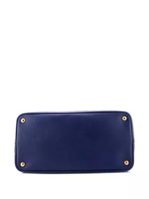 Prada Saffiano Leather Tote Bag - Blue