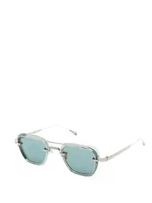 AKONI Geometric Frame Sunglasses