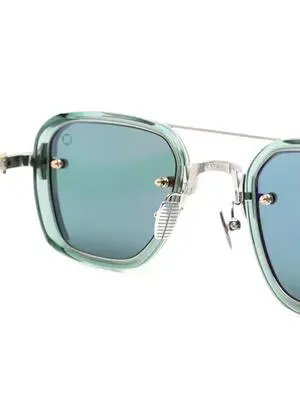 AKONI Geometric Frame Sunglasses