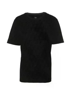 Fendi Ff Motif Velvet T-shirt