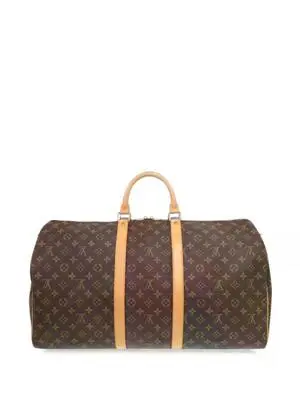 LOUIS VUITTON Monogram Keepall 55 Travel Bag