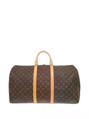 LOUIS VUITTON Monogram Keepall 55 Travel Bag