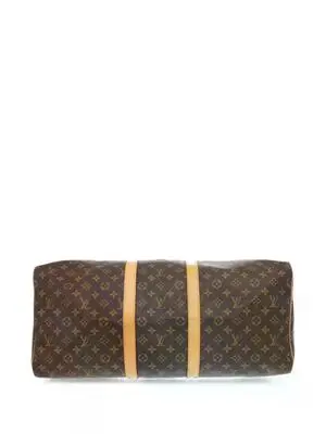 LOUIS VUITTON Monogram Keepall 55 Travel Bag