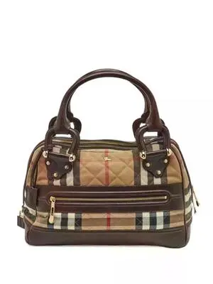 Burberry Medium Westbury House Check Tote Bag - Brown