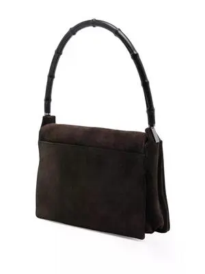 Gucci Suede Bamboo Handbag